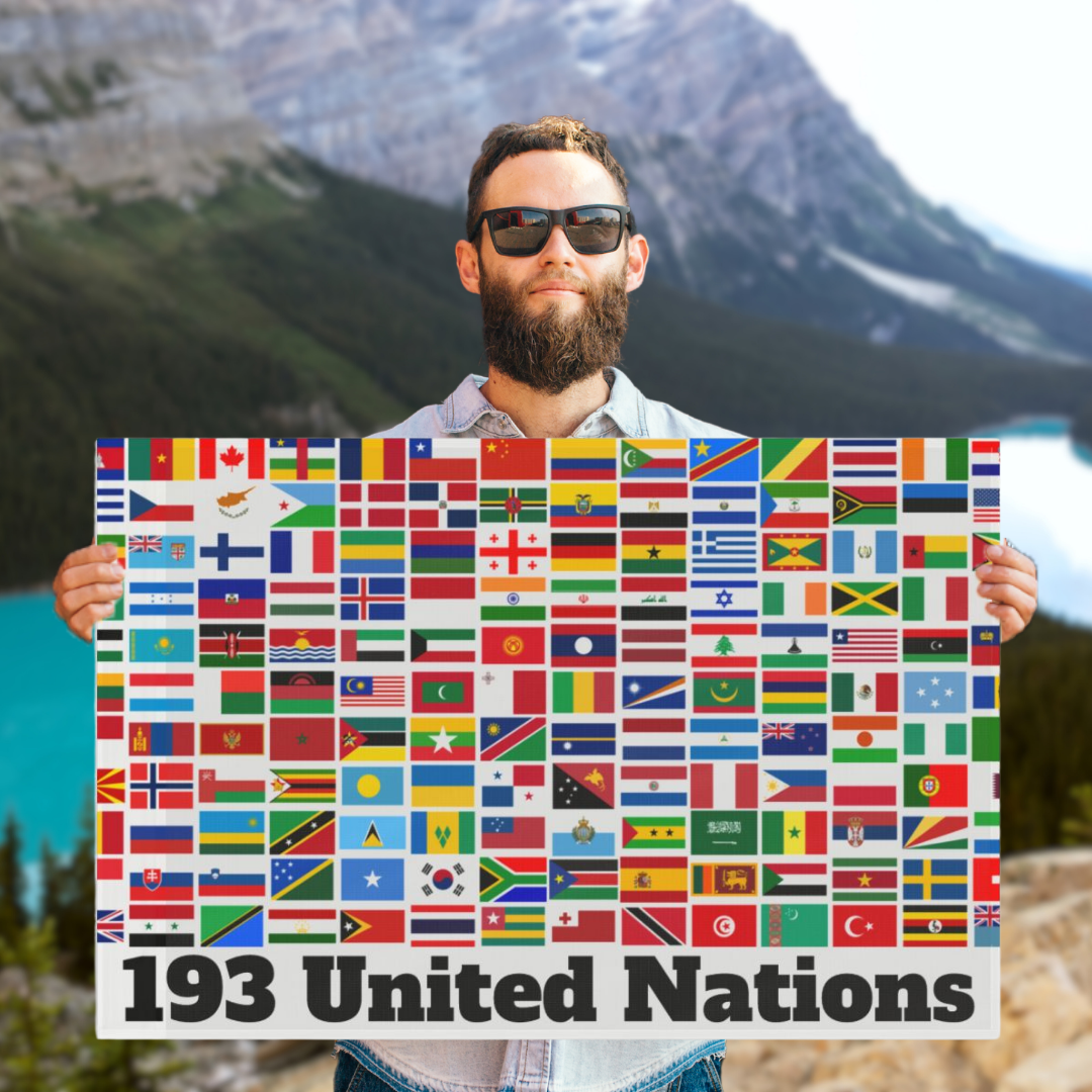 193 United Nations Flag Colorful - Mandy Travels The World